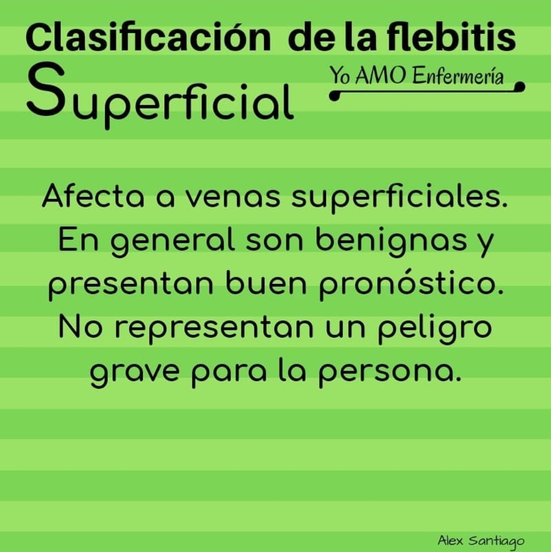Flebitis definición, clasificación y tratamiento.