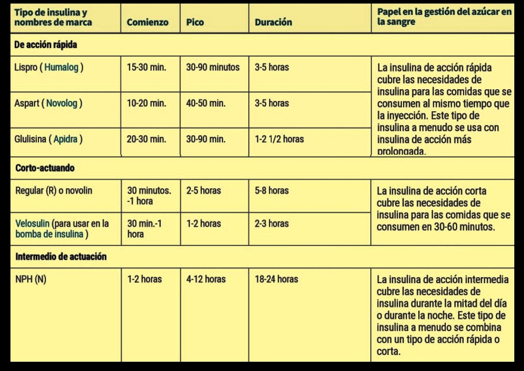 INSULINAS LO QUE NECESITAS SABER