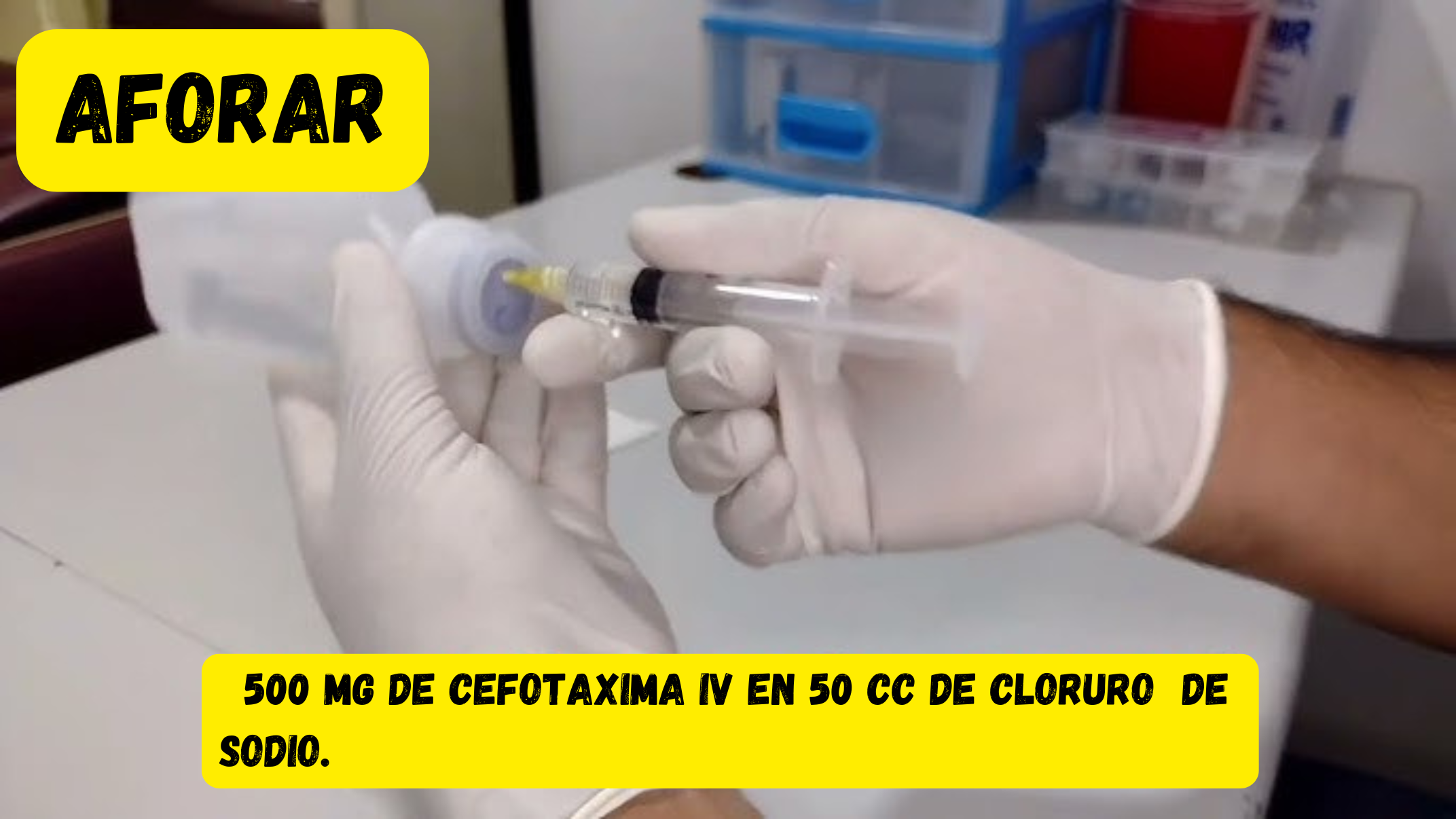 Reconstituir, Diluir y Aforar